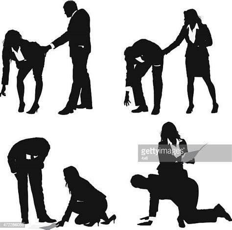 bending over high res illustrations getty images