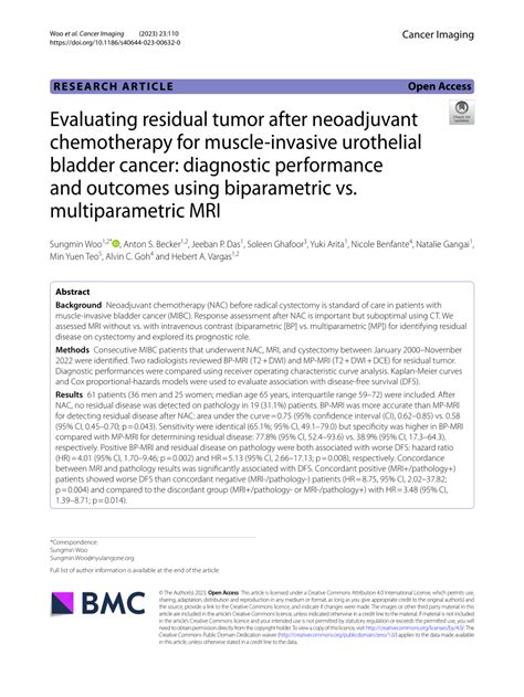 Pdf Evaluating Residual Tumor After Neoadjuvant Chemotherapy For
