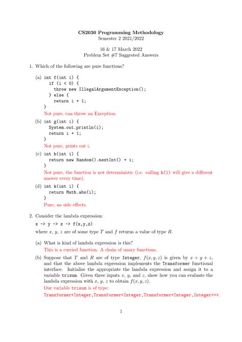 recitation 07 guide cs2030 programming methodology semester 2 2021