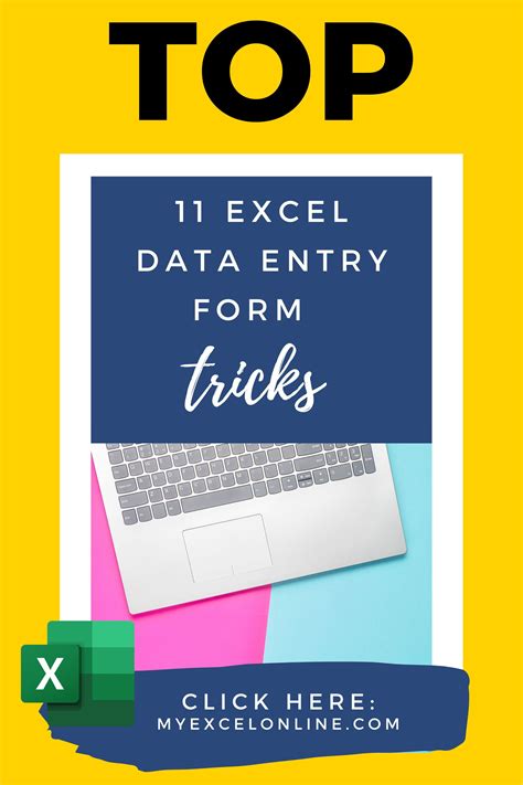 create form in excel for data entry myexcelonline in 2022 microsoft