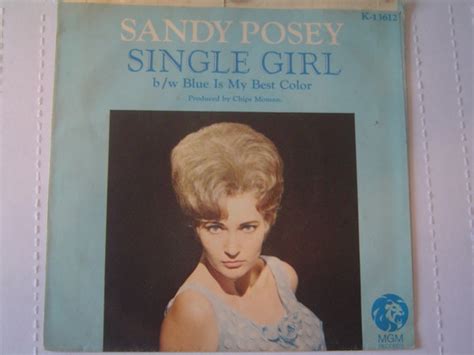 Sandy Posey Single Girl Blue Is My Best Color 1966 Vinyl Discogs