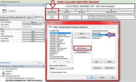 solved can revit put 2 parameters in one column in a schedule for a