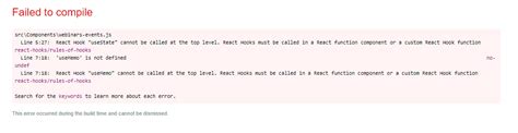 reactjs react hook usestate cannot be called at the top level
