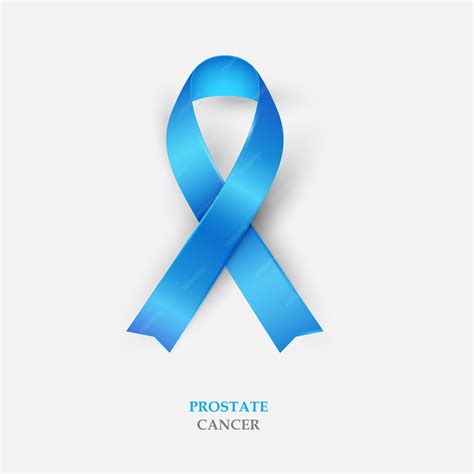 Premium Vector Blue Silk Ribbon Prostate Cancer Awareness