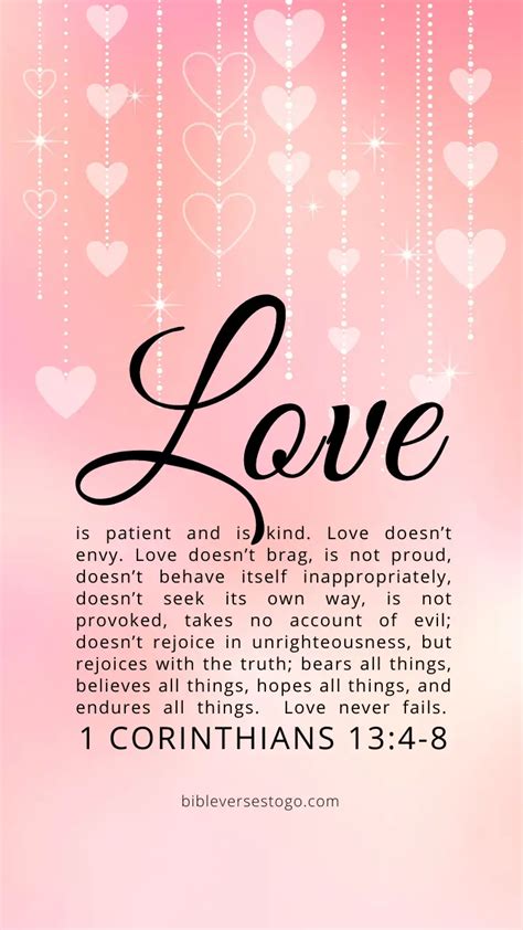 Love Is Patient Love Is Kind Bible Verse Wallpaper