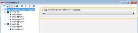 set up groups in layout manager tekla user assistance