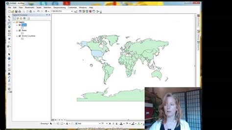 arcmap projection on the fly