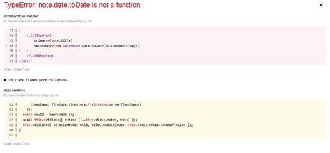 javascript todate is not a function error in react using