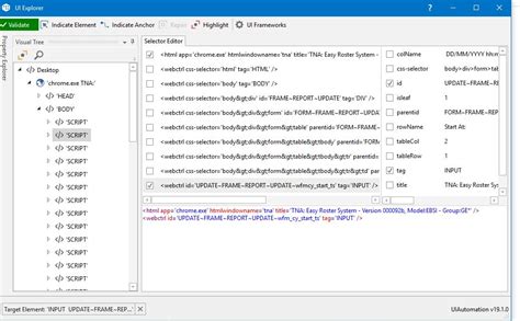 problem cannot find ui element corresponding to this selector help