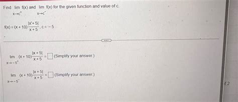 Solved Find Limf X ﻿and Limf X ﻿for The Given Function
