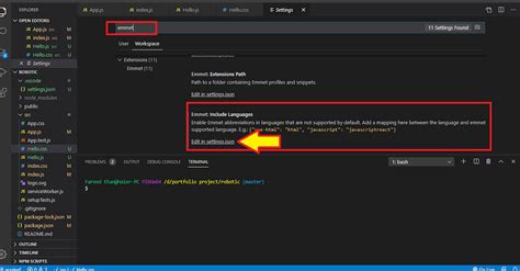 emmet configuration for jsx in vscode by andrew ly the startup medium