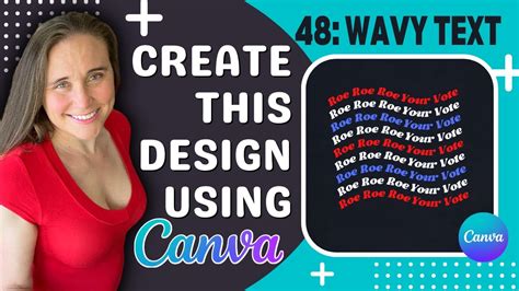 wavy text tutorial using canva for print on demand t shirt designers