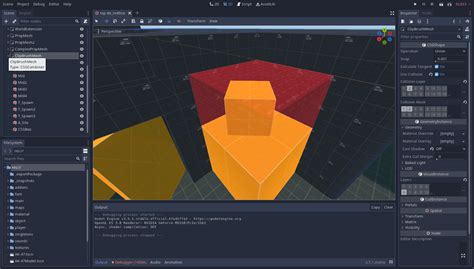 i finally got some clip brush working for godot r godot