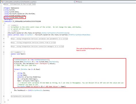 sqlsolutions and ssis ssis how to read object type