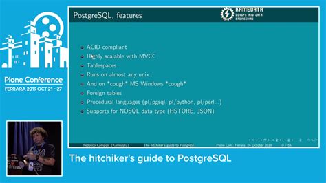 federico campoli the hitchiker s guide to postgresql youtube
