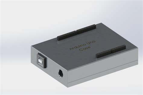 arduino uno aliuminium case other 3d cad model grabcad