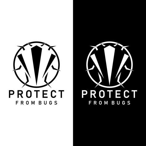 protect from bugs logo design vector art 28660808 vector art at vecteezy
