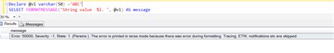 customize your message using formatmessage function