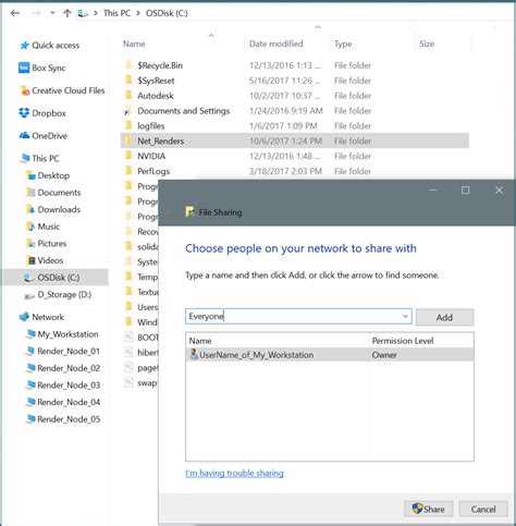 how to assign a file path using the universal naming convention unc