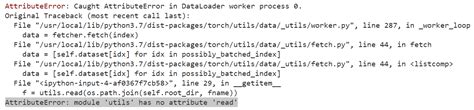 python attributeerror module utils has no attribute read stack