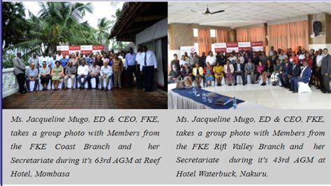 Fke Holds Her Coast And Rift Valley Branch Annual General Meetings
