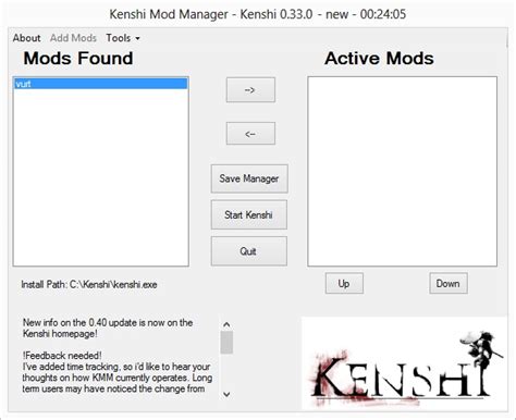 kenshi mod and save manager file indiedb