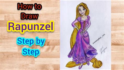 How To Draw Rapunzel From Tangled Full Body