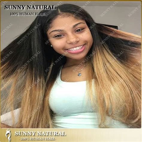 Malaysian Virgin Glueless Full Lace Wigs 1b 27 Honey Blonde Ombre Lace