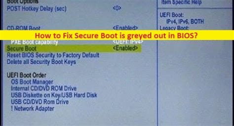 How To Fix Secure Boot Is Greyed Out In Bios [steps] Techs And Gizmos