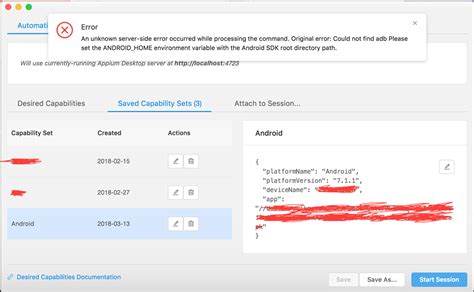 could not find adb please set the android home environment variable