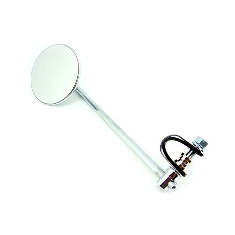 Single Chrome Round Motorcycle Motorbike 7 8 1 Clamp Mirror 18cm Arm Rod