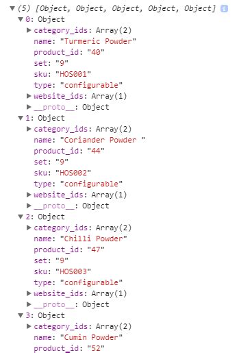 loop through json object typescript