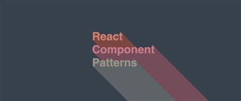 ⚛️ 🚀 react component patterns dev community