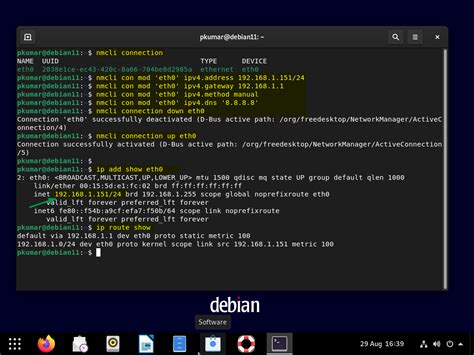 how to set static ip address on debian 11 bullseye