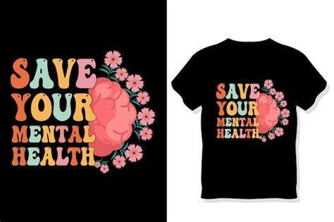 Premium Vector Save Your Mental Health Retro Mental Health Awareness