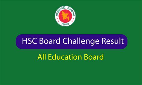 Hsc Board Challenge Result 2023 Published Check Now