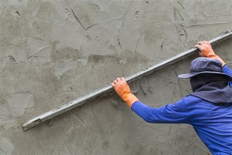 Plasterer Is Working Stock Image Image Of Bricklayer 71966761