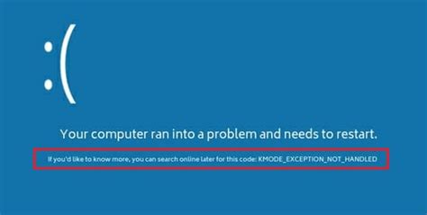 fix kmode exception not handled bsod error [complete tested solutions