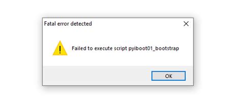 failed to execute script pyiboot01 bootstrap · issue 168 · malwaredllc