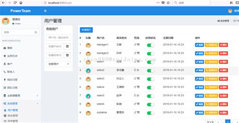 spring boot开发实现轻量级销售团队后台管理系统 代码 最代码