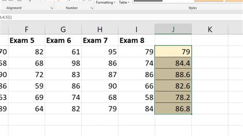 average the top 5 values two excel formula examples youtube