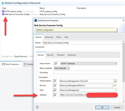 how to use wsdl resource in mule 4 web service consume component