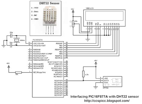 interfacing pic16f877a with dht22 am2302 rht03 sensor