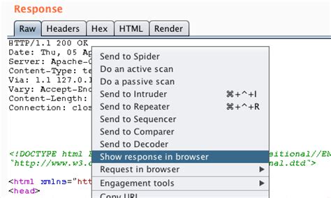 using burp s context menu portswigger