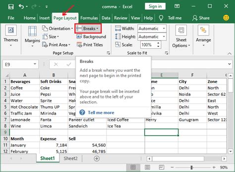 how to remove page break lines from excel sheet design talk