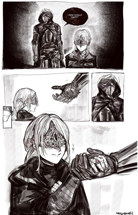 Fire Keeper And Ashen One Dark Souls And 1 More Drawn By