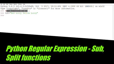 python regular expression 2 sub split youtube