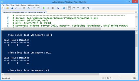 create a custom hyper v resource metering reset report scripting blog