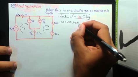 Circuitos Electricos Super Mallas Con Fuentes Dependientes Video 5