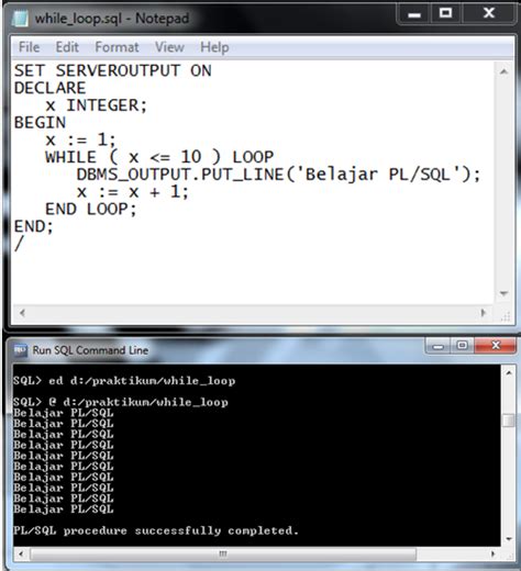 bloggie blog perulangan pl sql while loop